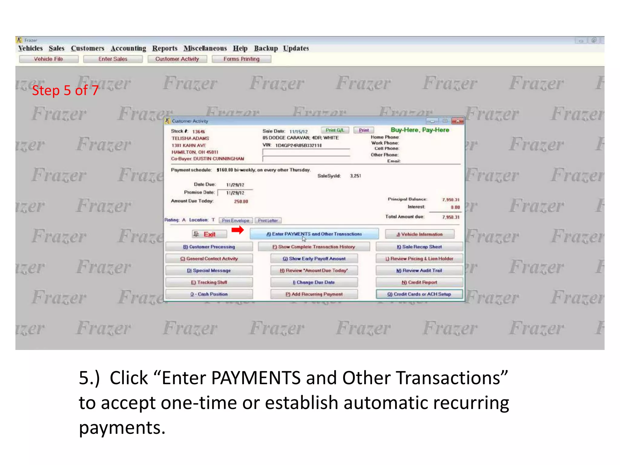 Frazer payment solution presentation | PPTX