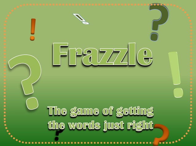Frazzle - An Exciting Classroom Game Show Template | PPT