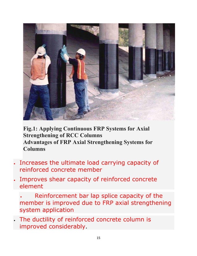 Design of FRP Axial Strengthening of RCC Columns -ACI 44 0.2R-08 ...
