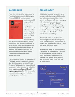FRBR | PDF | Databases | Computer Software and Applications
