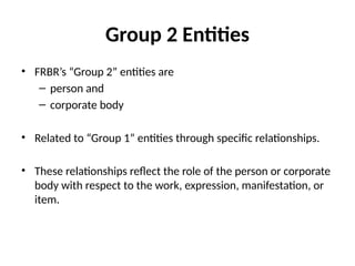 Fundamental Relationship of Bibliography Resource | PPTX