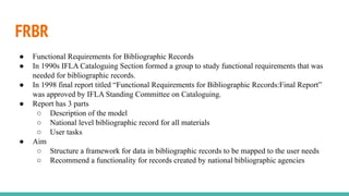 Functional requirements for bibliographic records & functional requirements for authority data | PDF