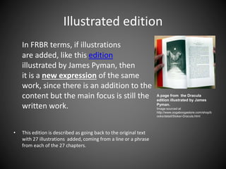 Dracula in FRBR terms | PPTX | Fiction | Books and Literature