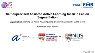 [EMBC 2022] Self-supervised Assisted Active Learning for Skin Lesion Segmentation | PDF