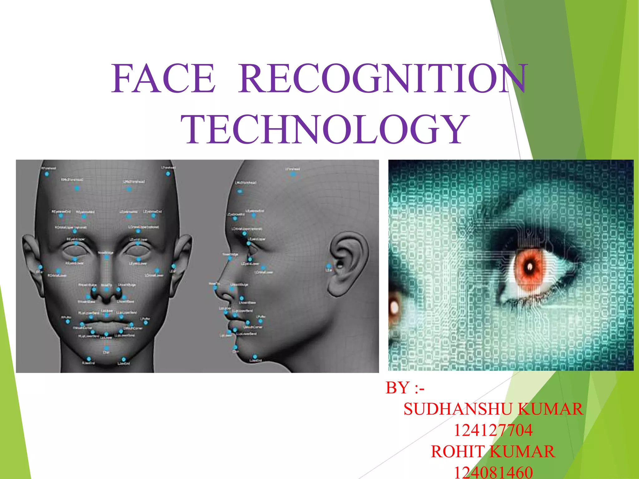 Face Recognition Technology by Rohit | PPTX