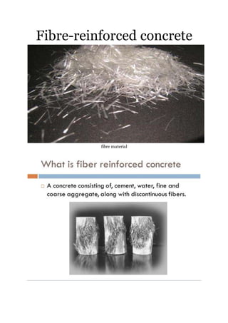 fibre reinforcement concrete | DOCX
