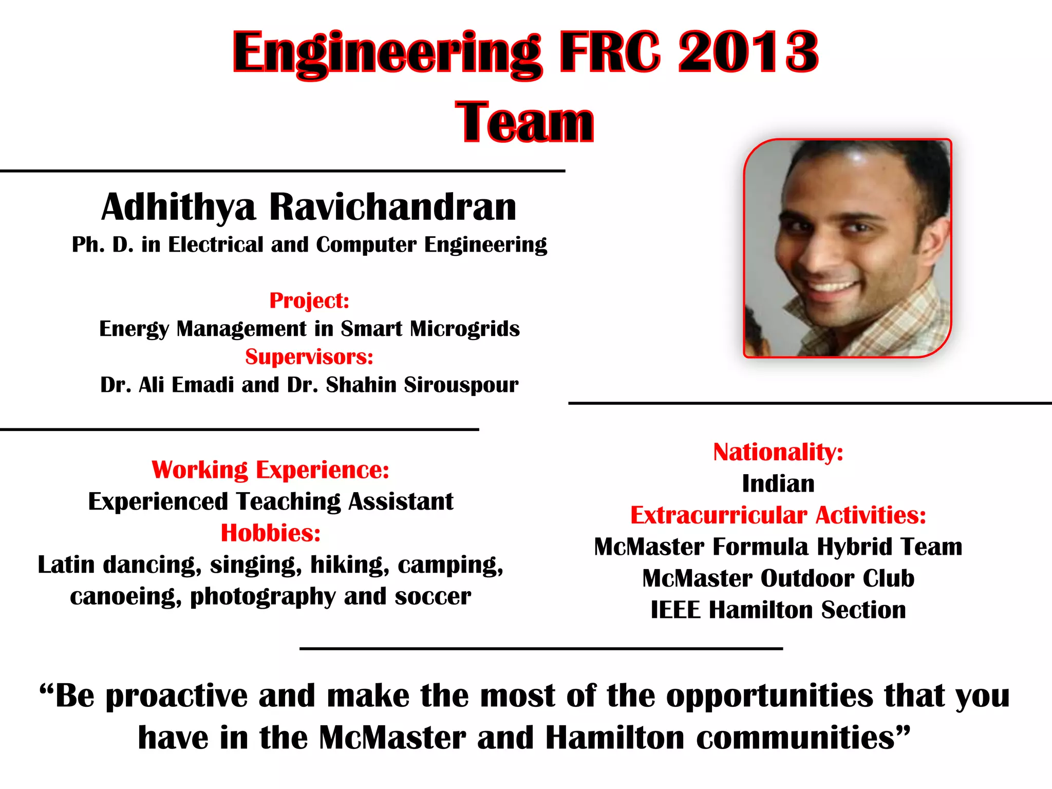 McMaster GSA FRC Engineering 2013 | PPT