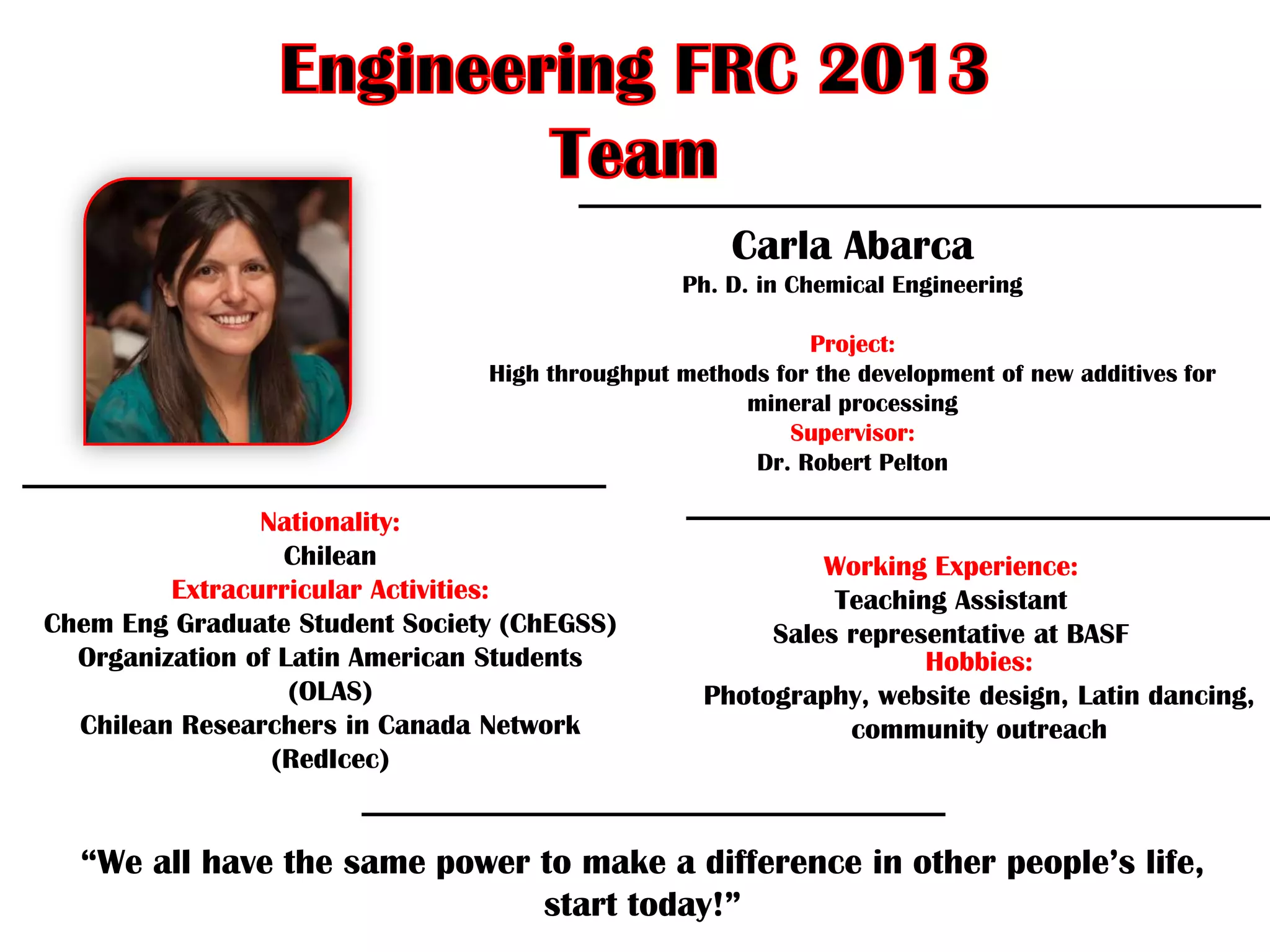 McMaster GSA FRC Engineering 2013 | PPT