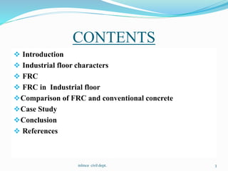 Frc in industrial flooring | PPTX