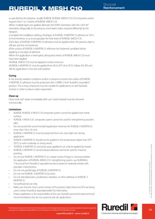 RUREDIL X Mesh C10 for Masonry | PDF