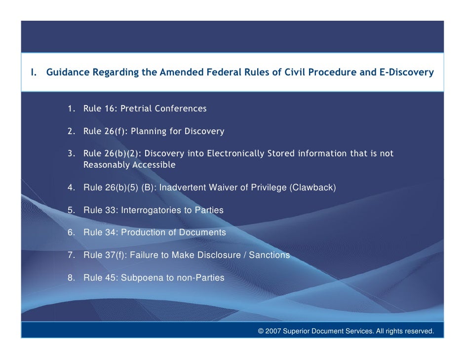 Federal Rules Of Civil Procedure And Evidence Lifecycle Management federal-rules-of-civil-procedure-and-evidence-lifecycle-management