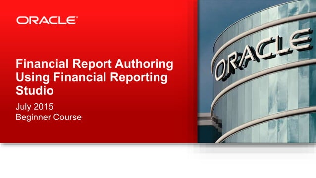 Oracle Fusion Financial Report Centre Reporting Beginner course | PPTX ...