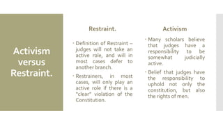 Judicial Review with a reference of Judicial Activism. | PPTX