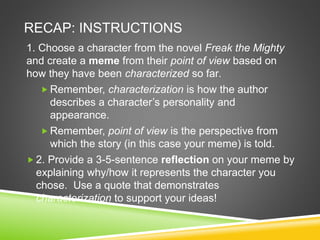 Freak the mighty 2 for website | PPTX
