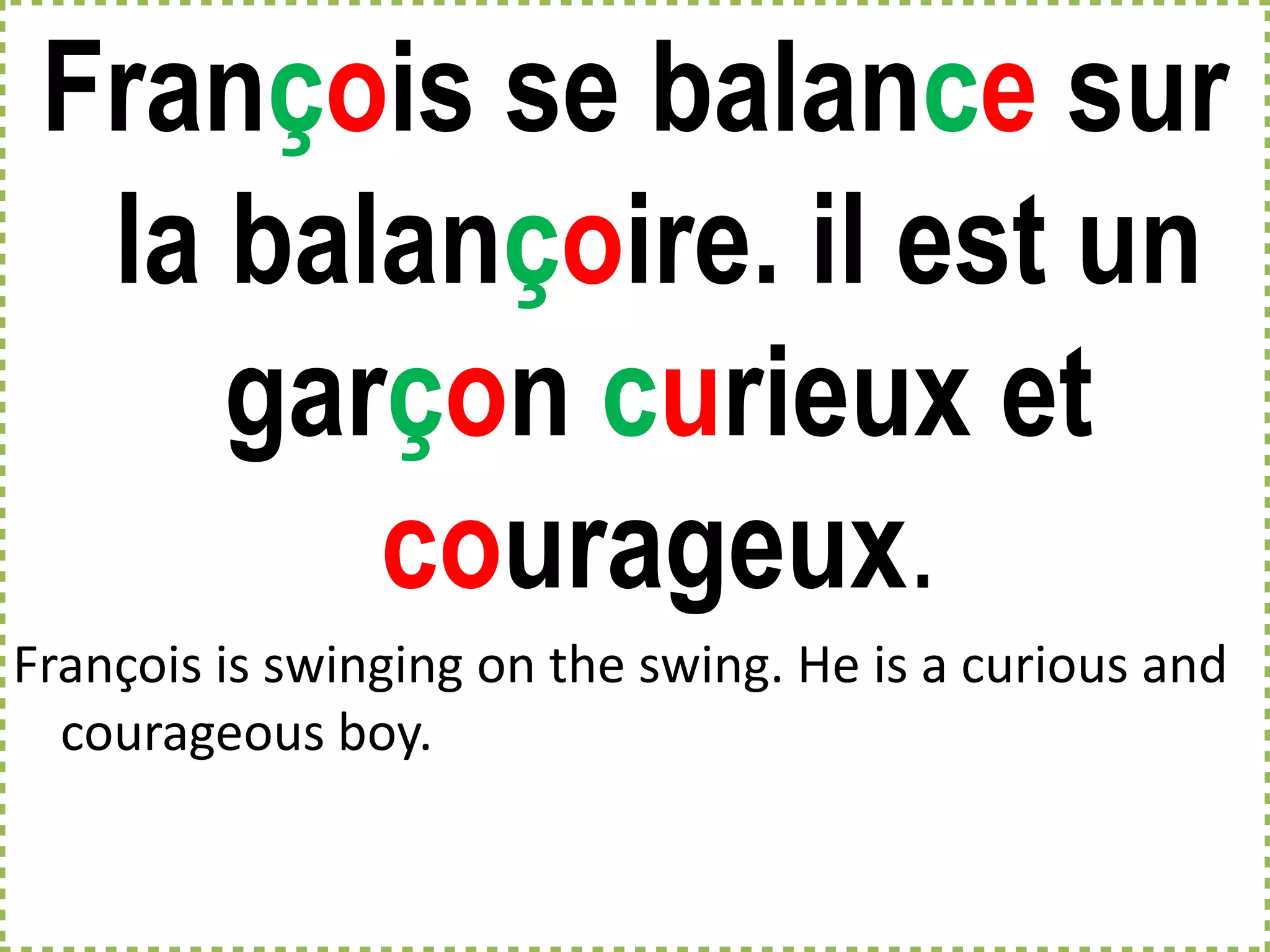 French C: hard C (K) , soft C (S). letter C with cedilla.practice with ...