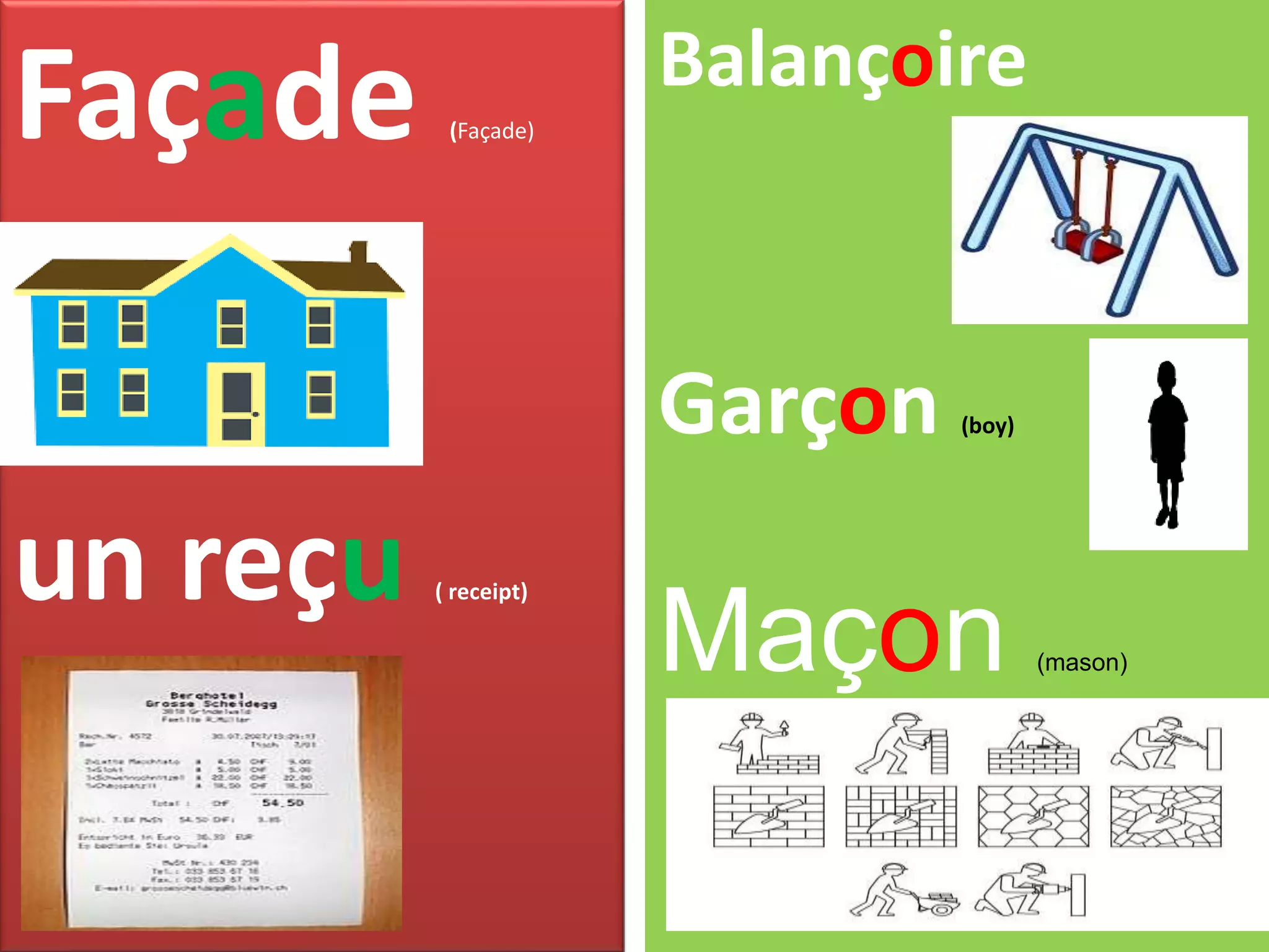 French C: hard C (K) , soft C (S). letter C with cedilla.practice with ...