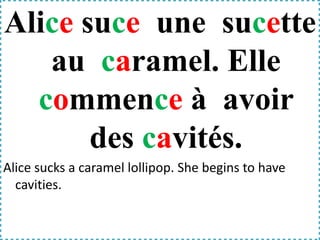 French C: hard C (K) , soft C (S). letter C with cedilla.practice with ...