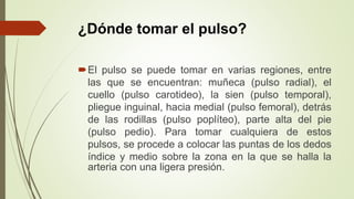 Frecuencia cardiaca y pulso | PPTX