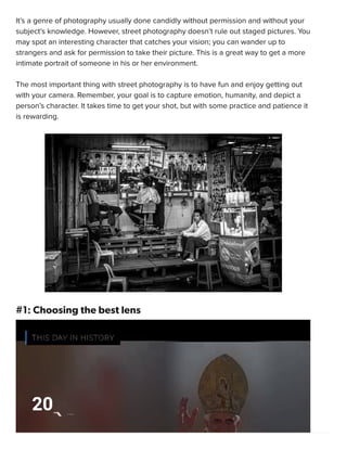 10 Tips for Successful Street Photography | PDF