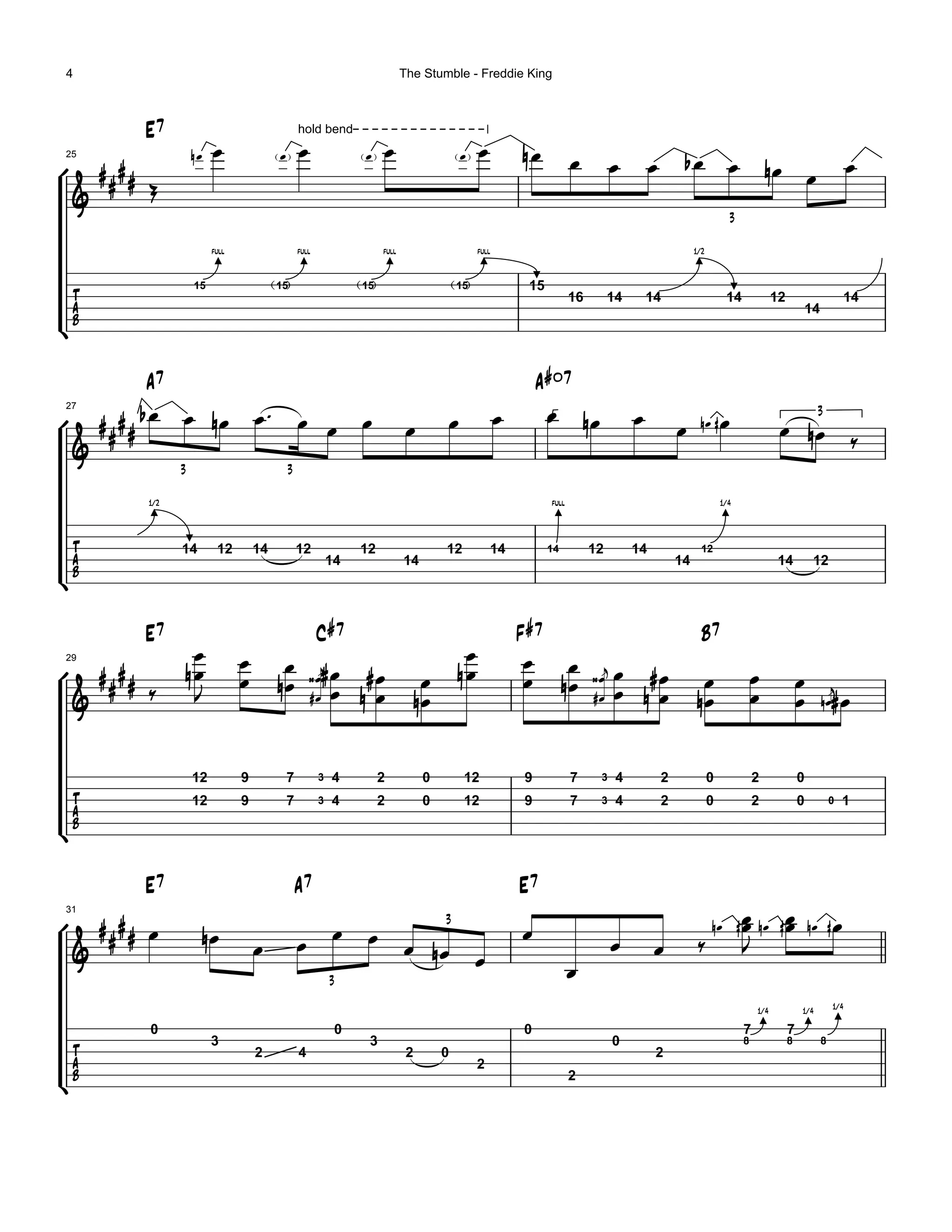 Freddie King The Stumble | PDF