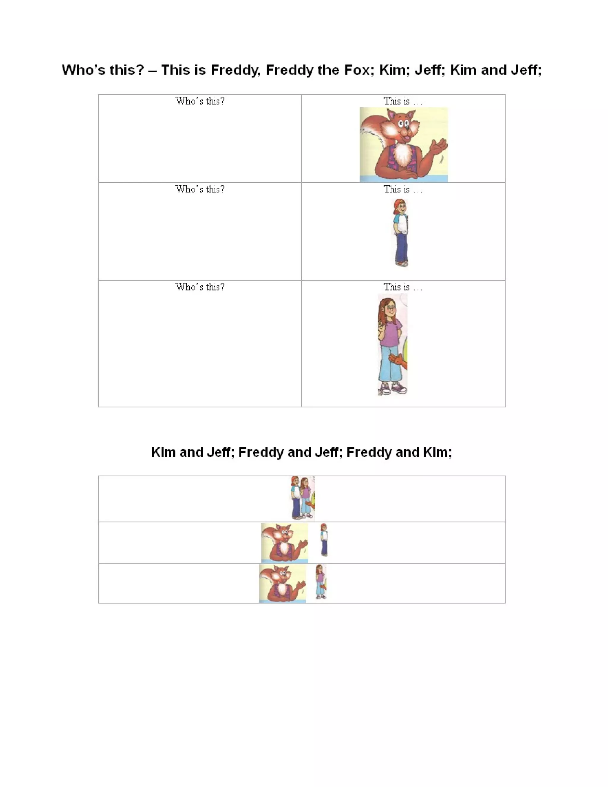 Freddy And The Bird - Young Learner's Speaking Activity | PDF