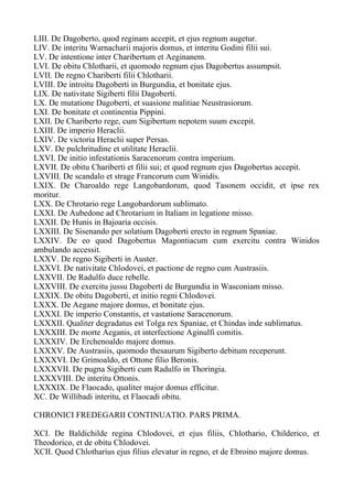 Historia Francorum Fredegario (en latín) | PDF