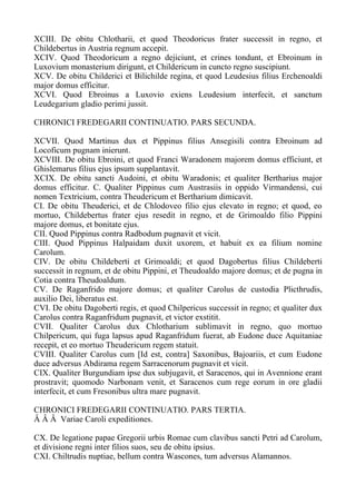 Historia Francorum Fredegario (en latín) | PDF
