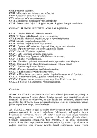 Historia Francorum Fredegario (en latín) | PDF