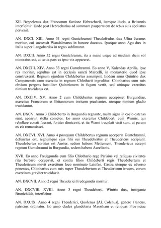Historia Francorum Fredegario (en latín) | PDF