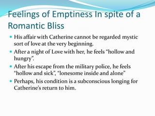 Frederic Henry in A farewell to Arms. His traits as a Hemingway Hero | PPTX