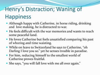 Frederic Henry in A farewell to Arms. His traits as a Hemingway Hero | PPTX