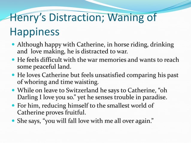Frederic Henry in A farewell to Arms. His traits as a Hemingway Hero | PPTX
