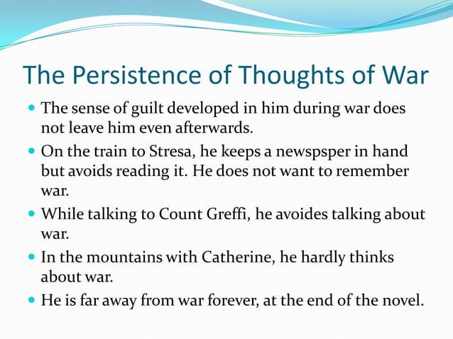 Frederic Henry in A farewell to Arms. His traits as a Hemingway Hero | PPTX