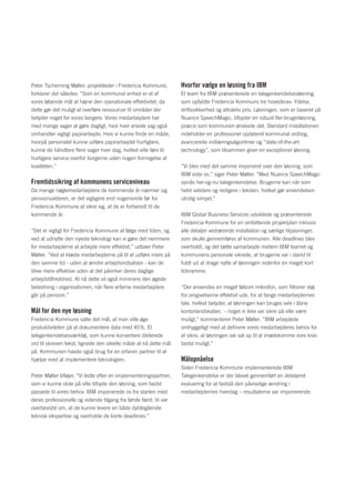 Fredericia Kommune: Talegenkendelse øger effekt og kvalitet i sagsbehandlingen | PDF