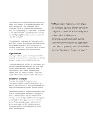 Fredericia Kommune: Talegenkendelse øger effekt og kvalitet i sagsbehandlingen | PDF