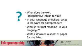 Entrepreneurship: evolution and revolution | PPTX