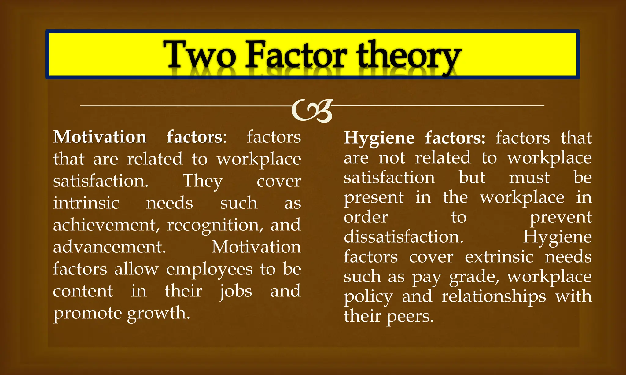 Frederick Herzberg (Two Factor Theory) Public Administration. | PPT
