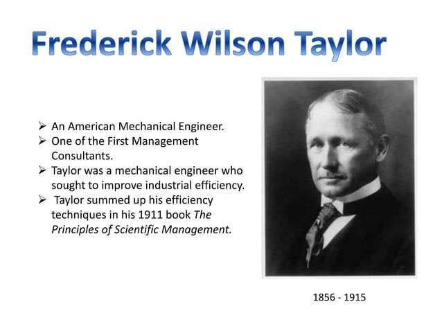 Frederick taylor | PPT