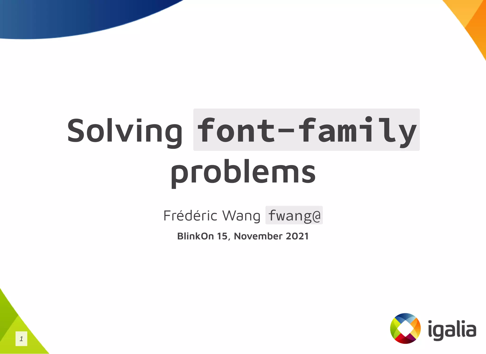 Solving font-family problems | PPT | Free Download