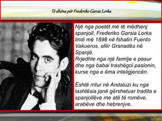 Frederiko Garsia Lorka - Mujasera Aliu, prof. | PPT