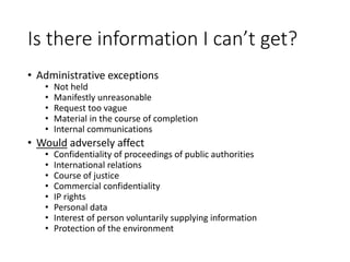 Access to Environmental Information | PPTX