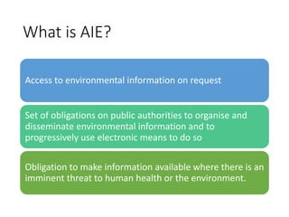 Access to Environmental Information | PPTX