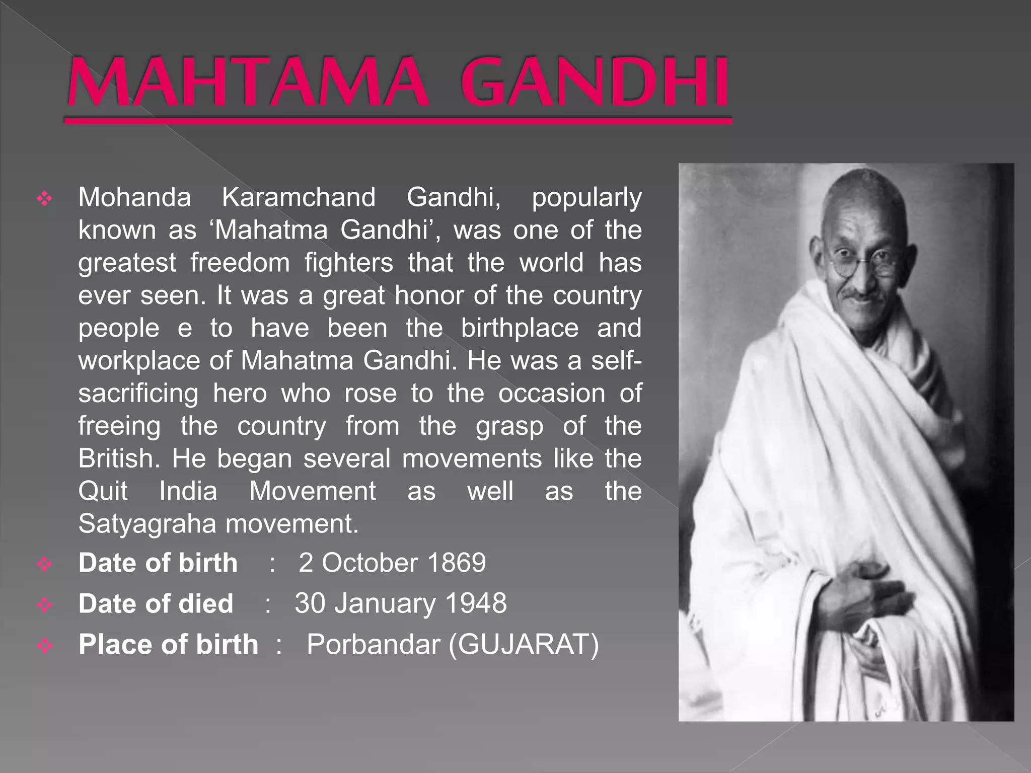 Freedom fighter of India. | PPTX