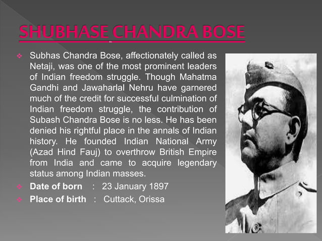 Freedom fighter of India. | PPTX