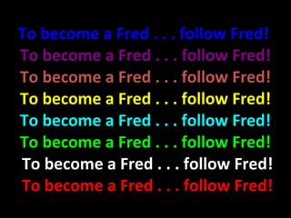Fred Power Point | PPT