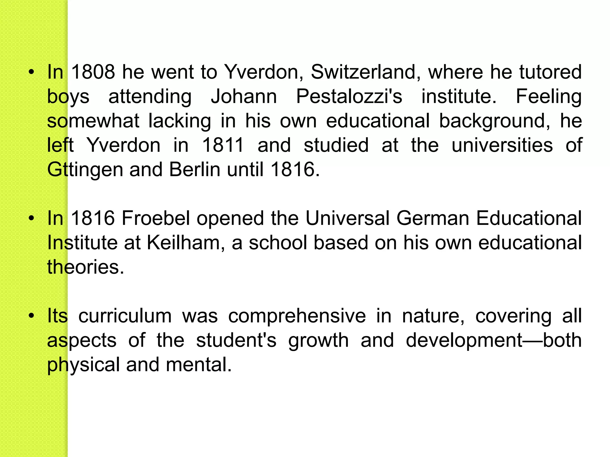 Fredrich froebel. | PPTX