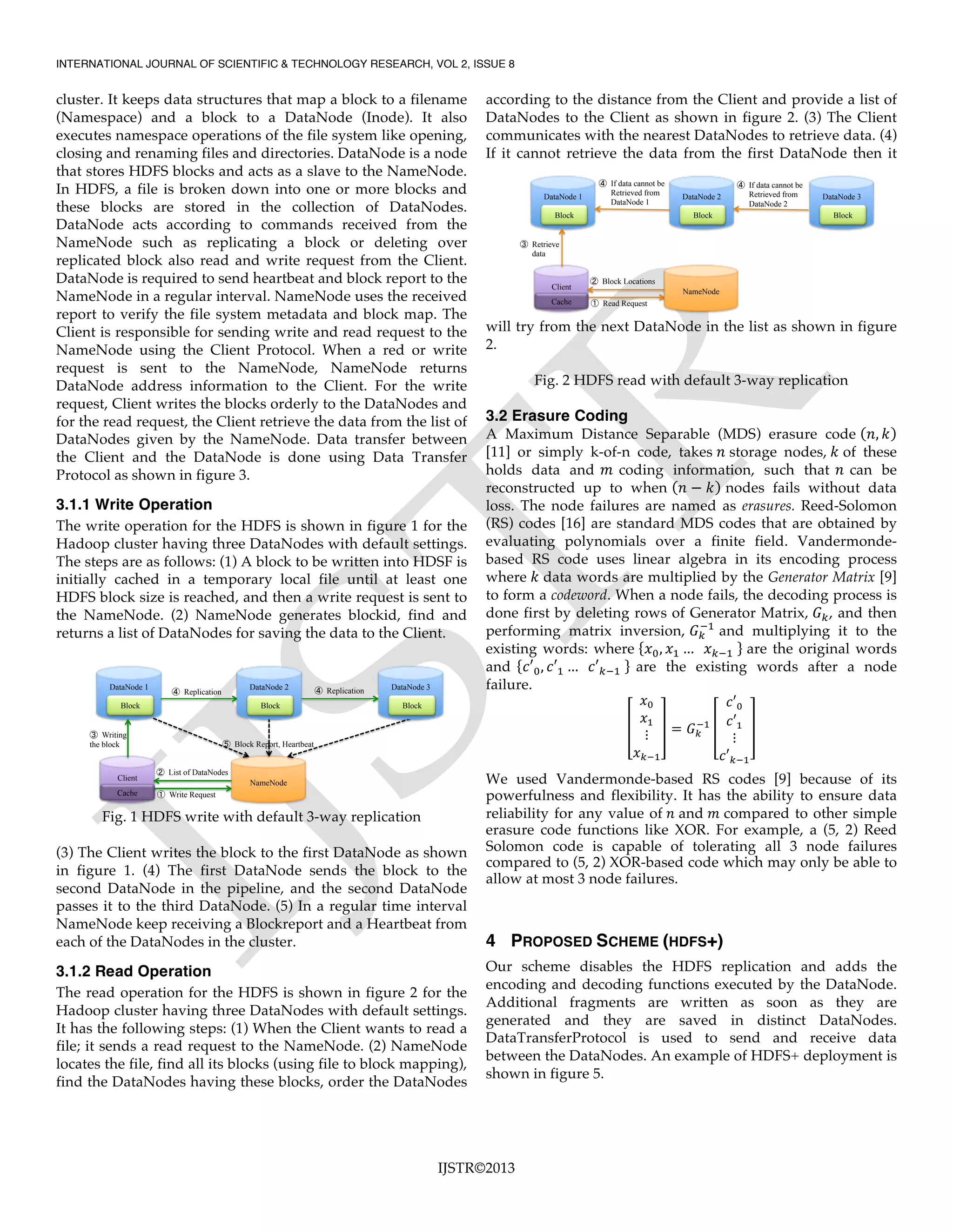 Fredrick Ishengoma - HDFS+- Erasure Coding Based Hadoop Distributed ... Fredrick Ishengoma - HDFS+- Erasure Coding Based Hadoop Distributed ...