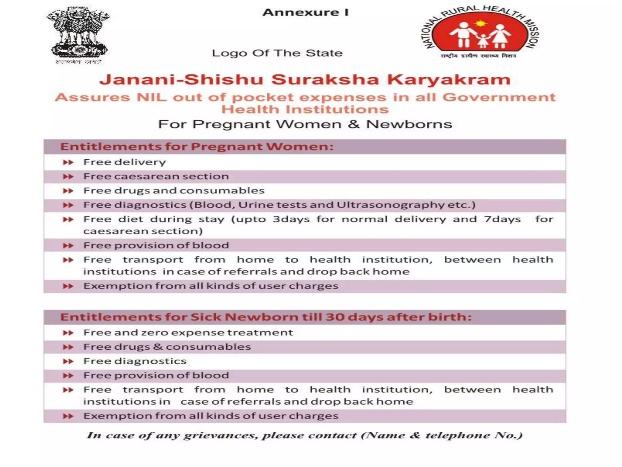 Jannai Shishu Suraksha Karyakaram (JSSK) | PPTX