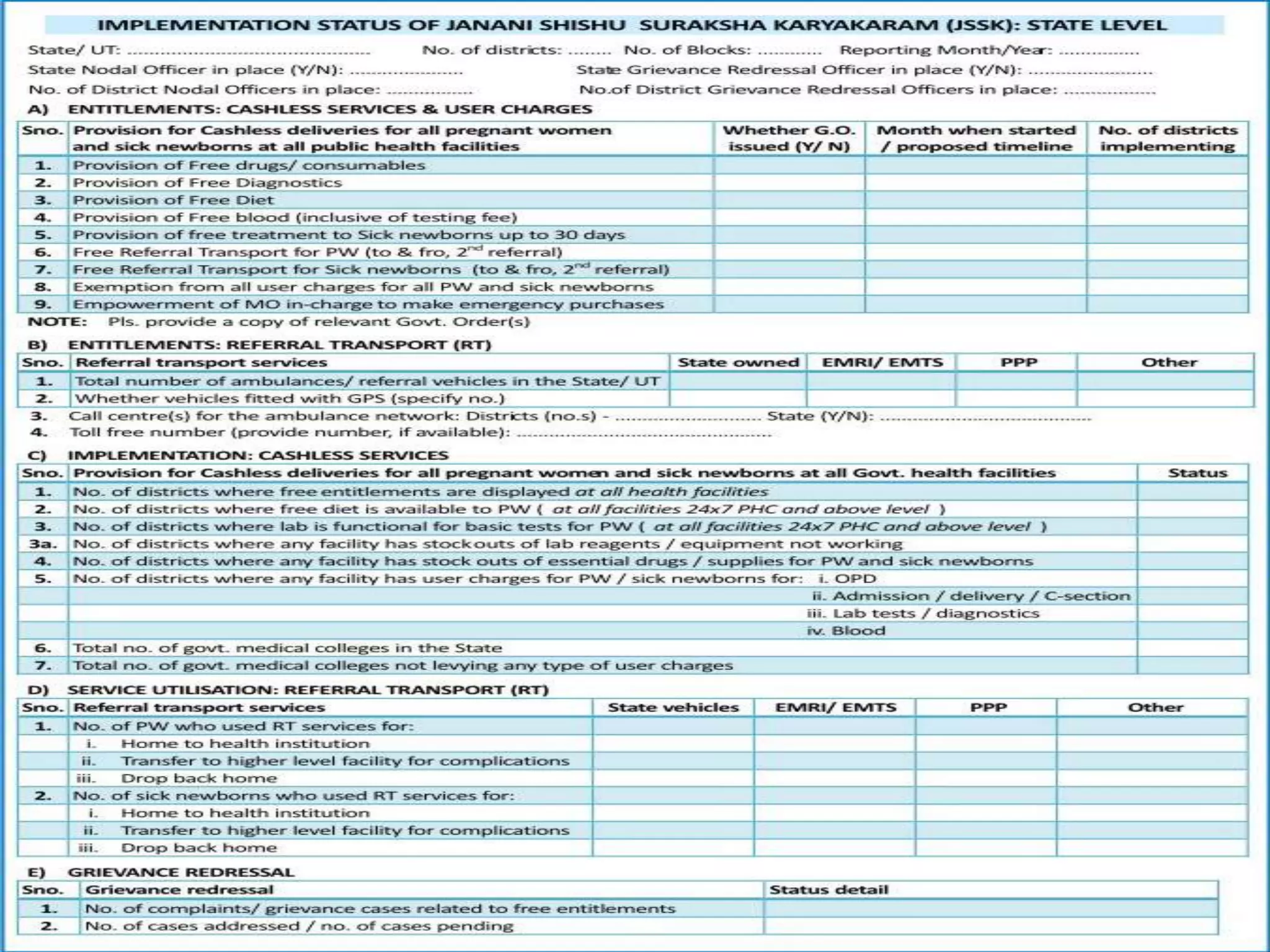 Jannai Shishu Suraksha Karyakaram (JSSK) | PPTX