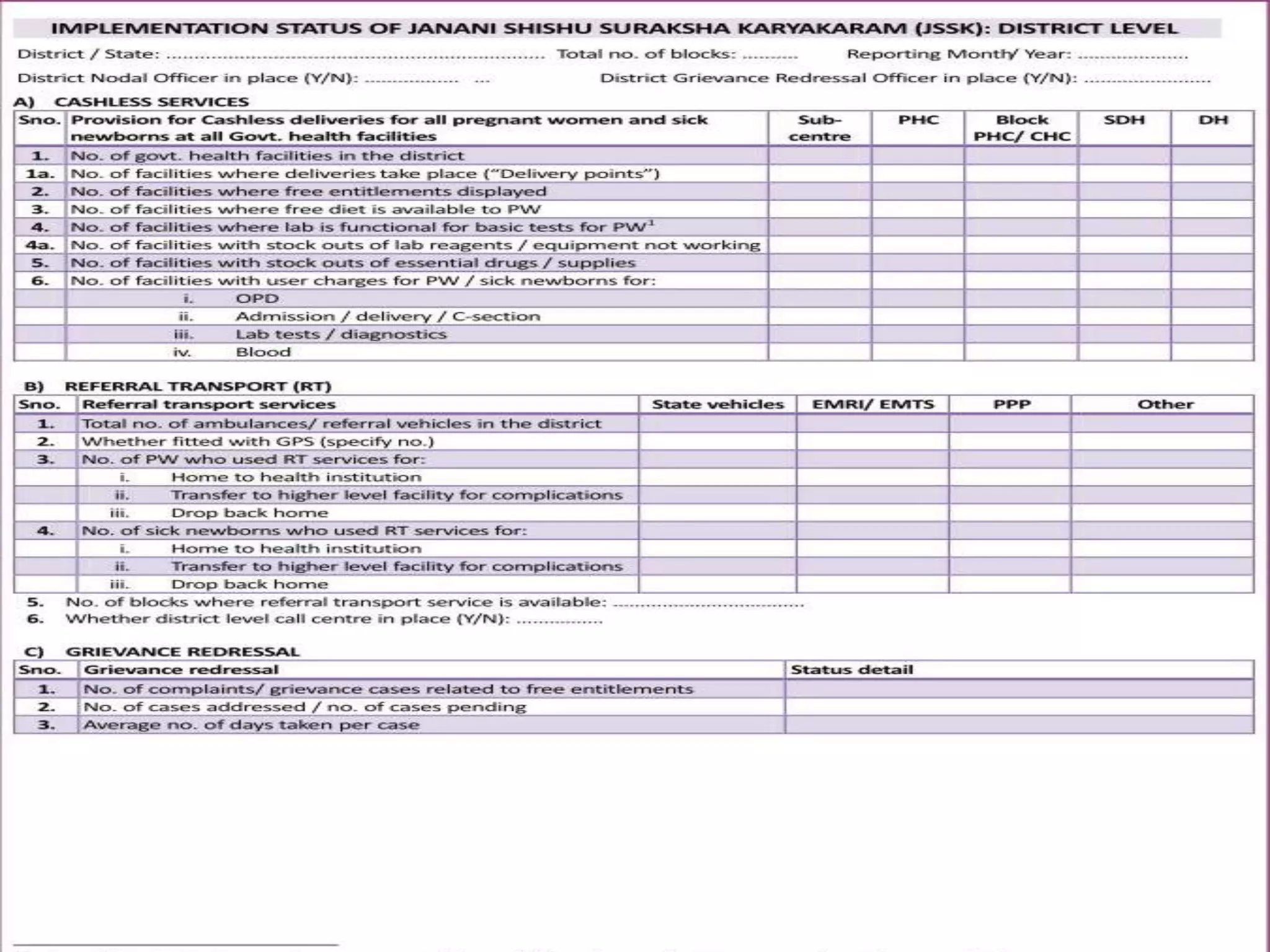 Jannai Shishu Suraksha Karyakaram (JSSK) | PPTX